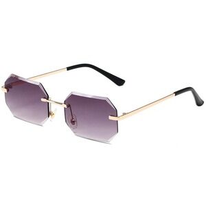 Accessories | Sunglasses Gradient Lenses Gold Frame Women Chic Shades ...